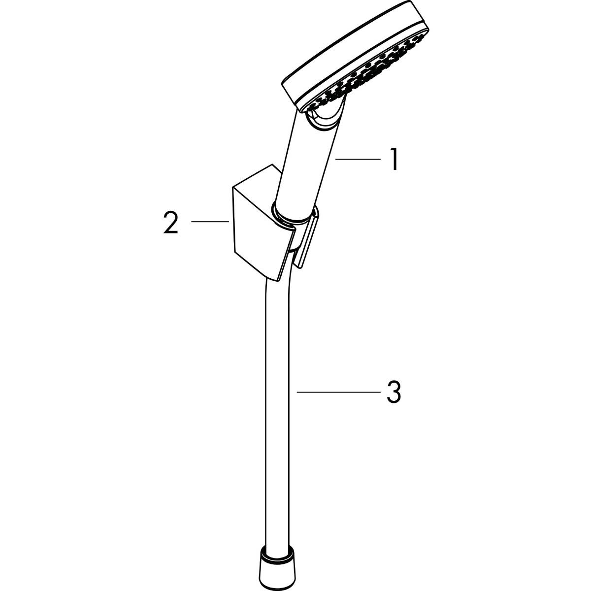 hansgrohe Porter sets: Crometta, Shower holder set 100 1jet EcoSmart ...