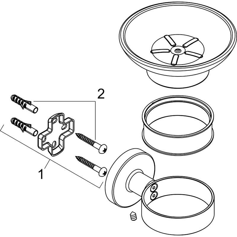 hansgrohe Accessoires: Logis Universal, Seifenschale, Art.-Nr. 41715000
