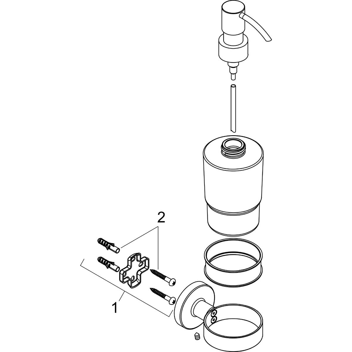 hansgrohe Accessories: Logis Universal, Soap dispenser, Item No. 41714000
