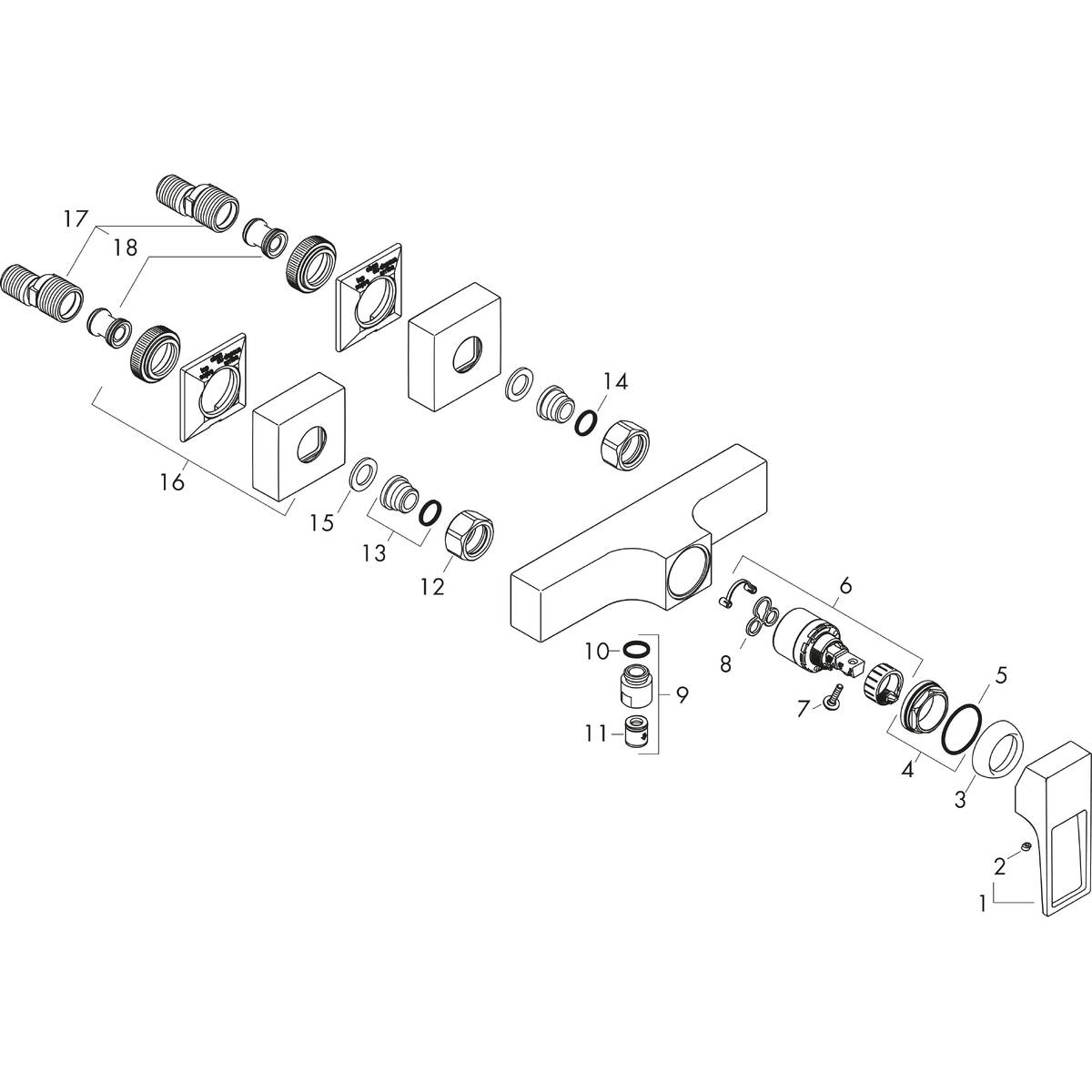 Metropol Смесители для душа: хром, Арт. № 74560000 | hansgrohe RU