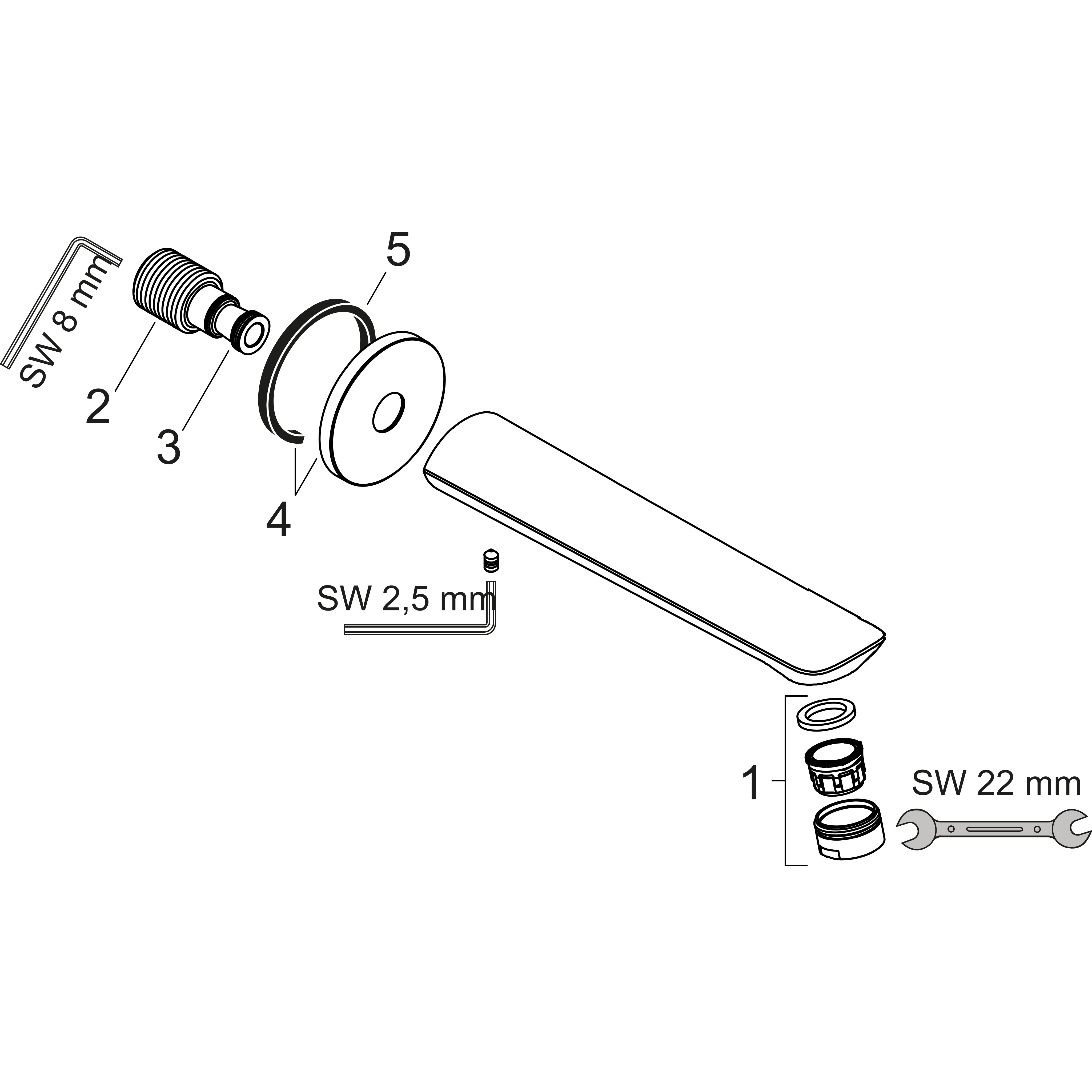 hansgrohe Bath fillers: Novus, Bath spout, Item No. 71320000 | hansgrohe IN