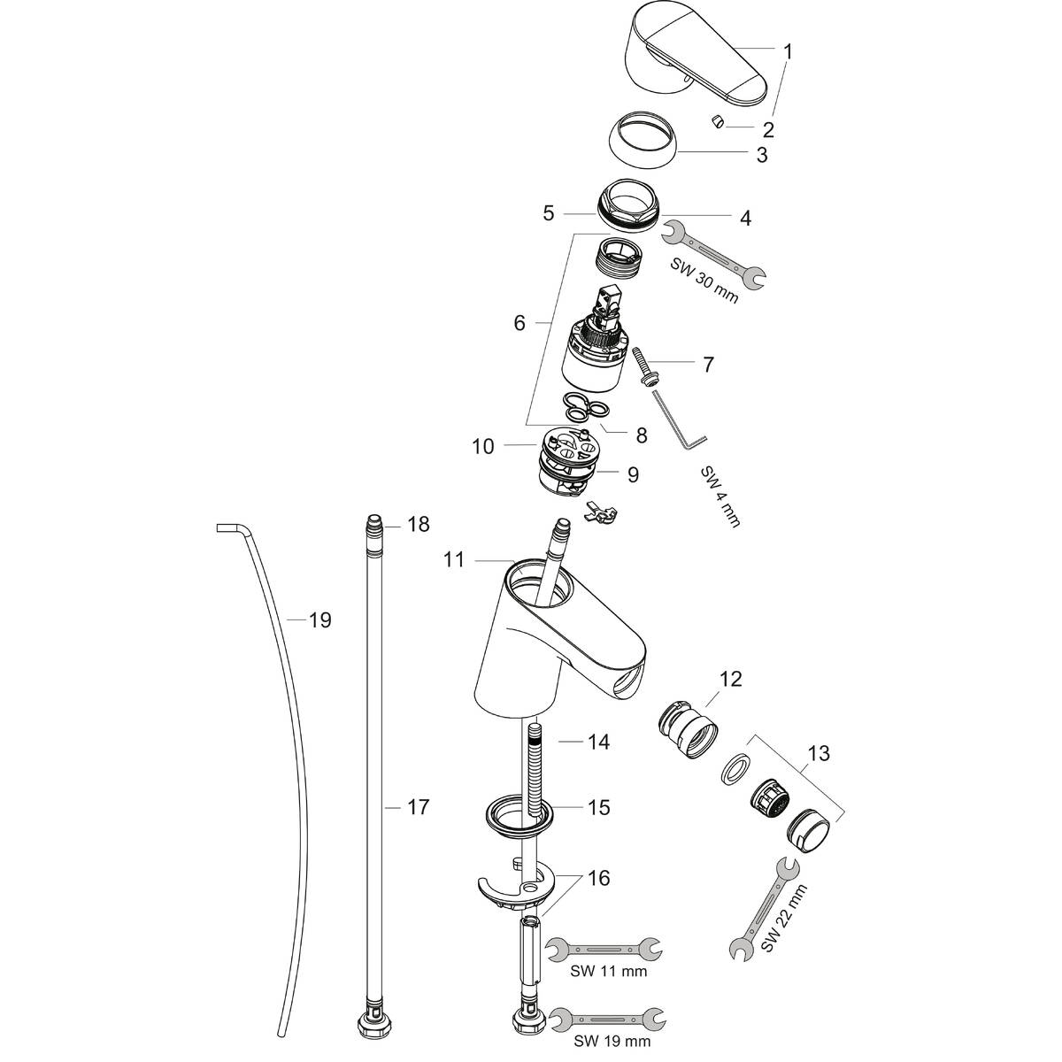Focus Смесители для биде: Хромированный, Арт. № 31920000