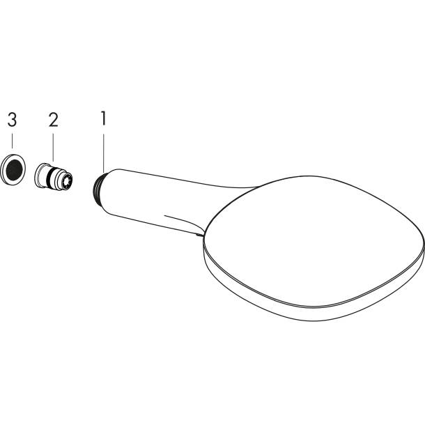 汉斯格雅 手持花洒: 飞雨 Select E, 三种出水模式, 货号 26521147 | Hansgrohe Pro CN