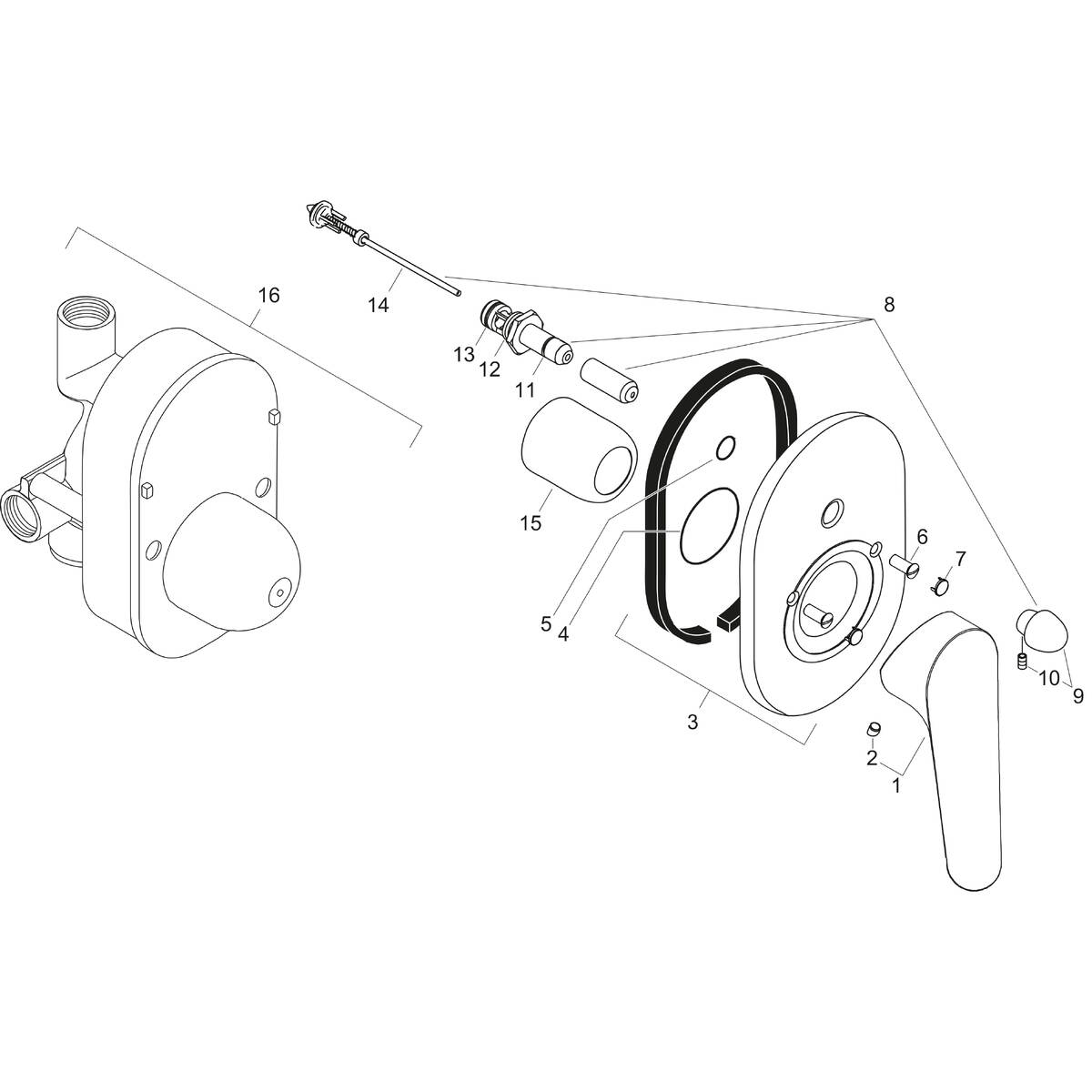 Logis E Miscelatori vasca: 2 utenze, Cromo, Cod.art. 71408000 ...