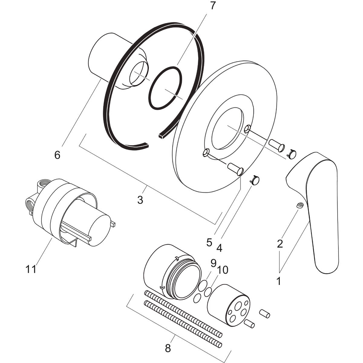 Logis E Смесители для душа: 1 функция, Хромированный, Арт. № 71608000