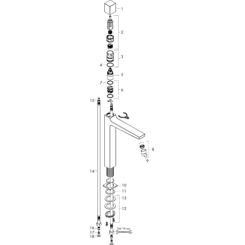 hansgrohe Смесители для умывальника: Metropol, Смеситель для раковины ...