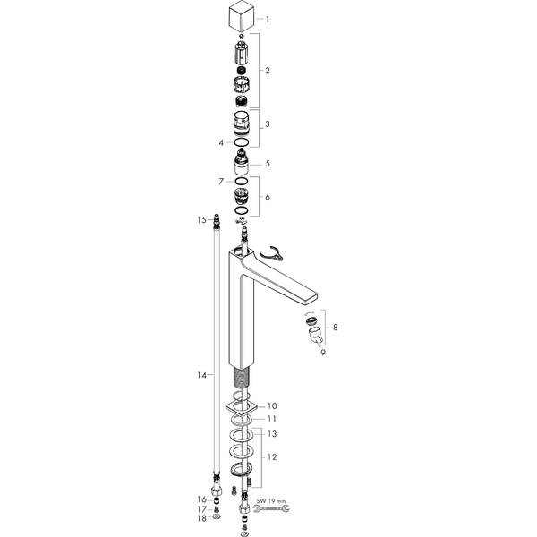 hansgrohe Смесители для умывальника: Metropol, Смеситель для раковины ...