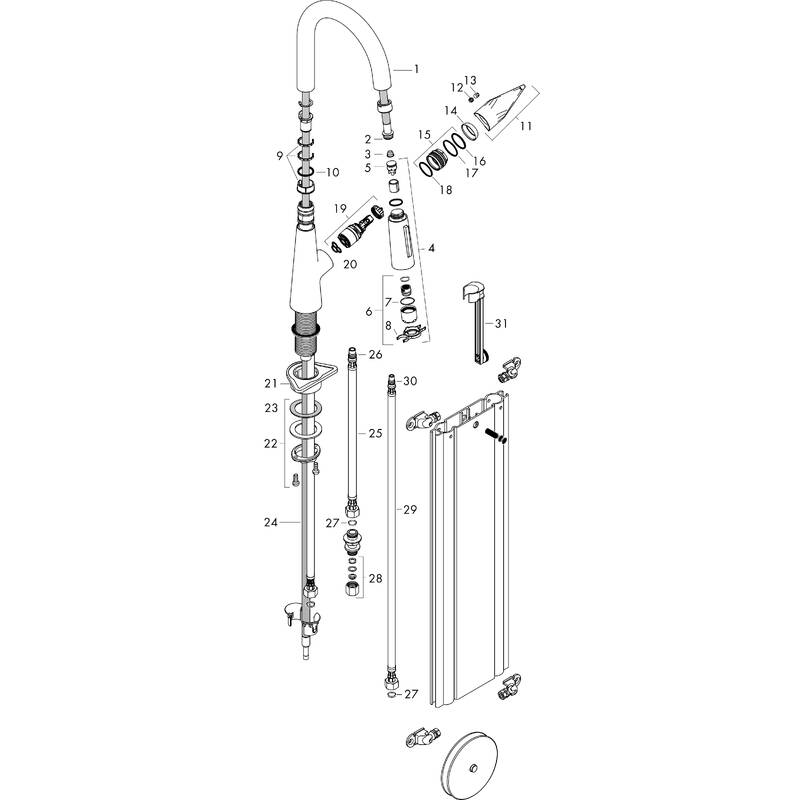 hansgrohe Kitchen mixers: Talis M51, Single lever kitchen mixer 160 ...