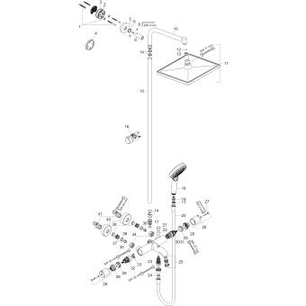 汉斯格雅 柯洛梅达 E, 1 种出水模式, 货号 26176007 | Hansgrohe Pro CN