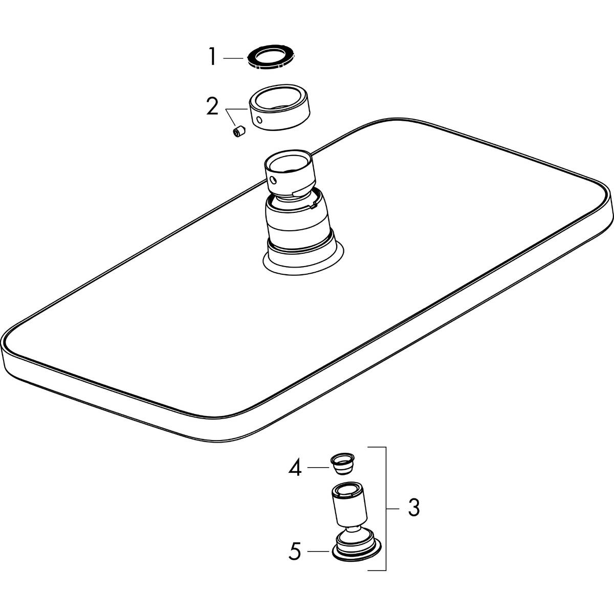 hansgrohe Overhead showers: Croma E, 1 spray mode, Item No. 26257000 ...