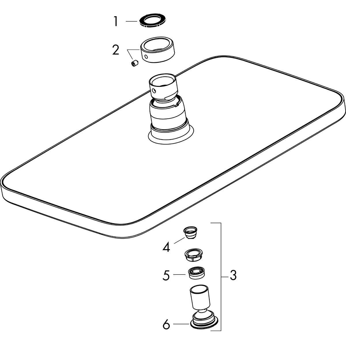 hansgrohe Fejzuhanyok: Croma E, 1-féle vízsugár, Cikksz. 26258000