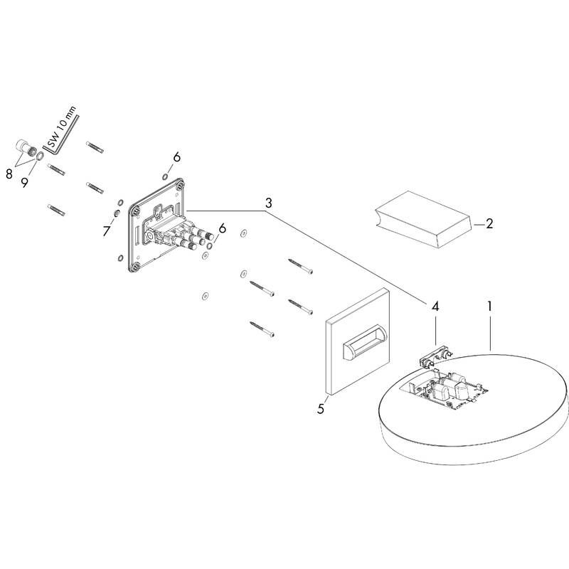 hansgrohe Overhead showers: Rainfinity, 1 spray mode, Item No. 26226000 ...