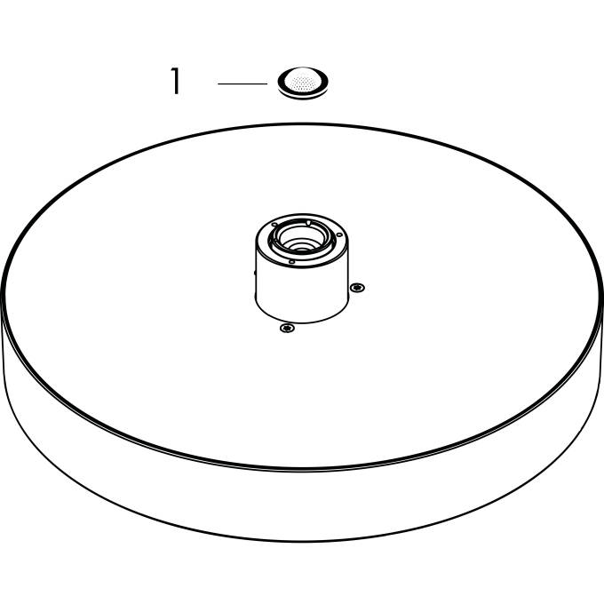 hansgrohe Duchas fijas: Rainfinity, 1 tipo de aspersión, ref. 26228340
