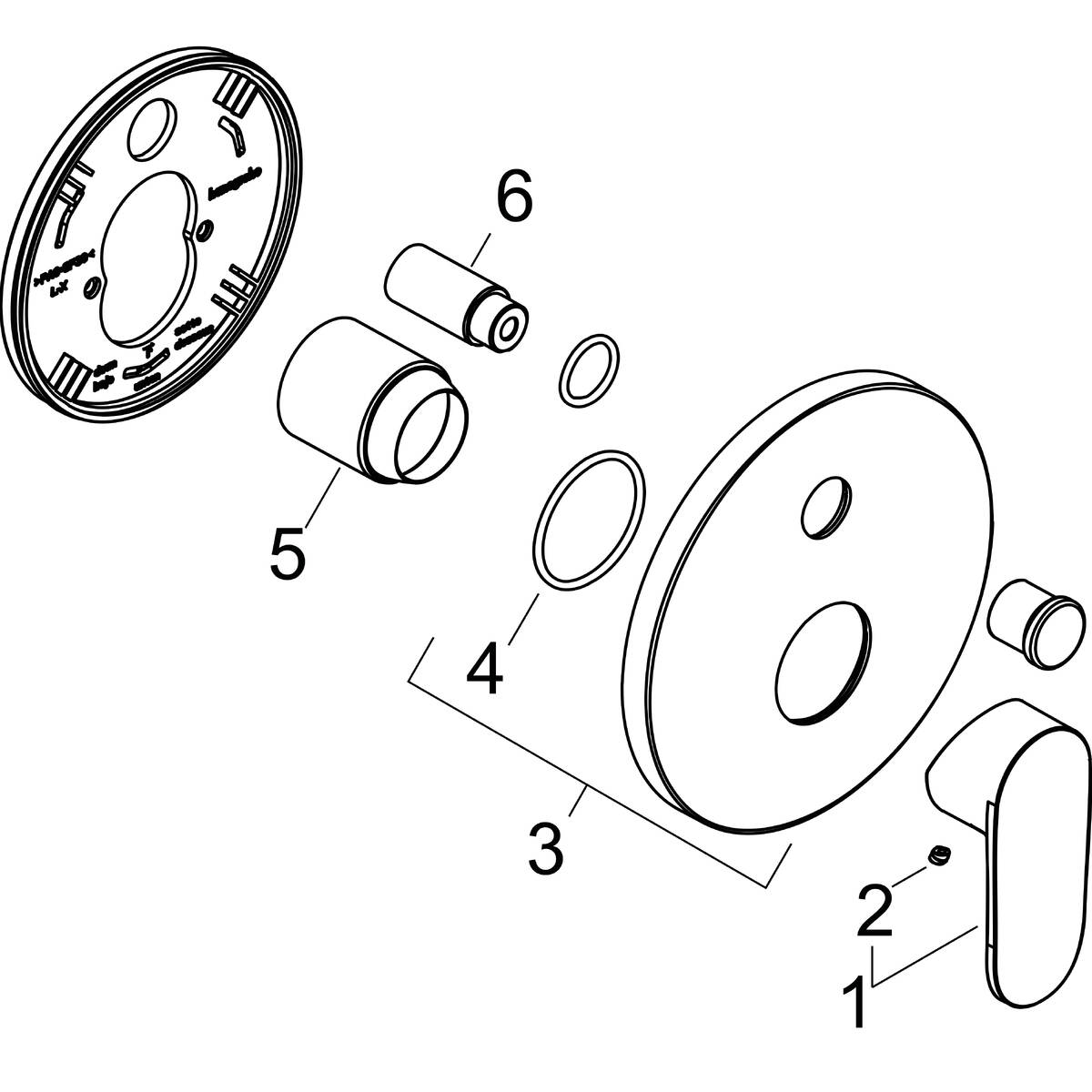 Vernis Blend Bath mixers: 2 functions, Chrome, Item No. 71449007