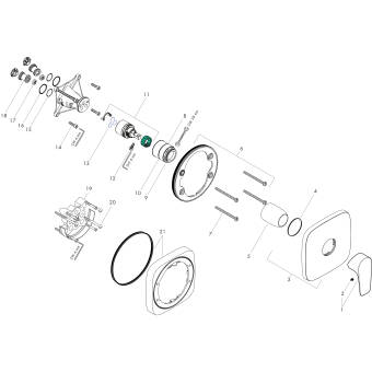 Talis E Shower mixers: 1 function, Chrome, Item No. 71765000