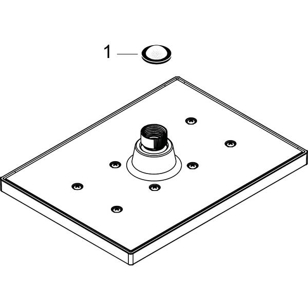 hansgrohe Overhead showers: Vernis Shape, 1 spray mode, Item No. 26281007