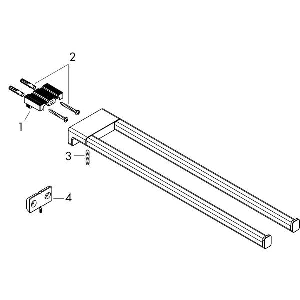 hansgrohe Accessories: AddStoris, Towel holder twin-handle, Item No ...