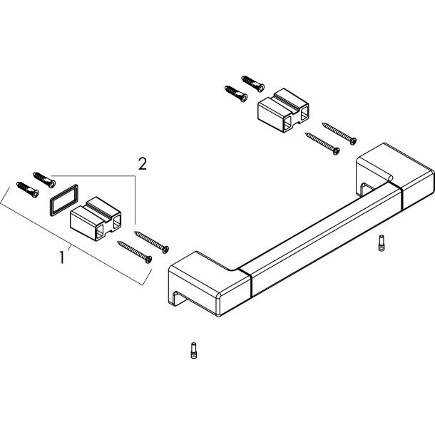 hansgrohe Accessories: AddStoris, Grab bar, Item No. 41744670
