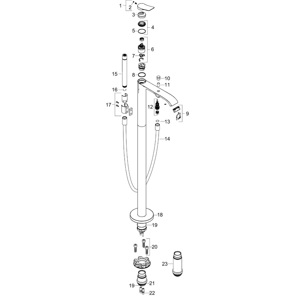 Vivenis Wannenarmaturen: 2 Verbraucher, Mattschwarz, Art.-Nr. 75445670 ...