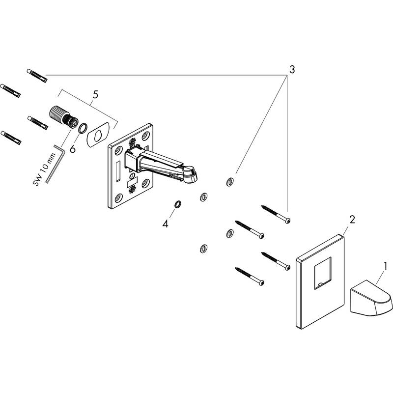 hansgrohe Держатели для душа: Pulsify, Арт. № 24149000