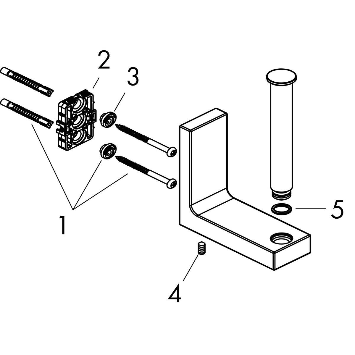 AXOR Accessories: AXOR Universal Rectangular, Spare roll holder, Item ...