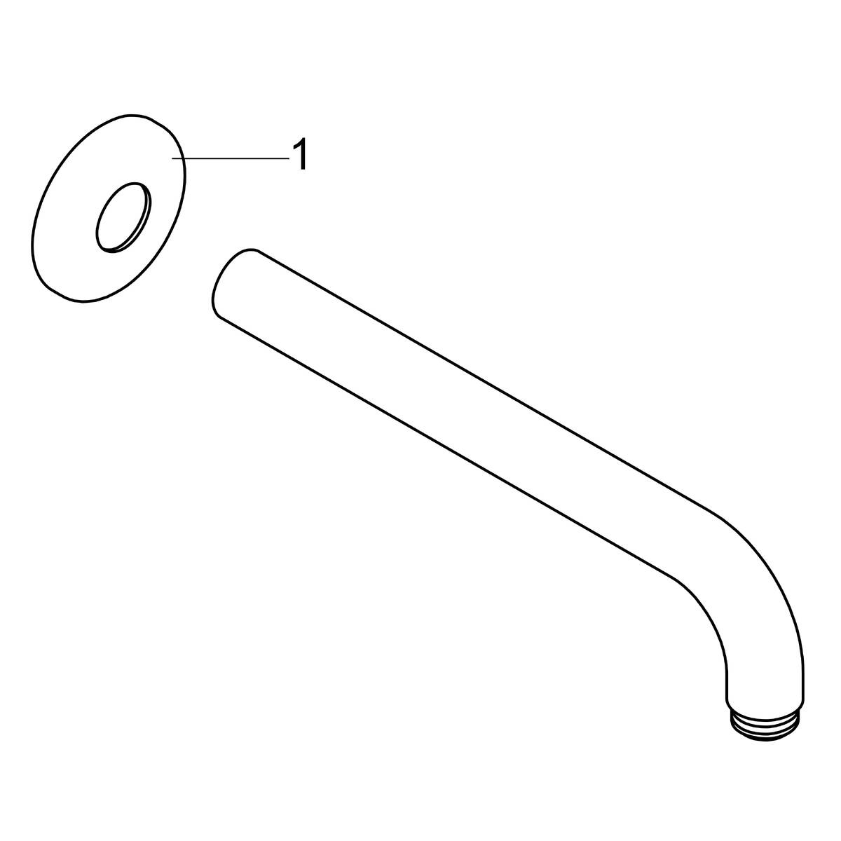 hansgrohe Shower arms: Art. no. 27413001