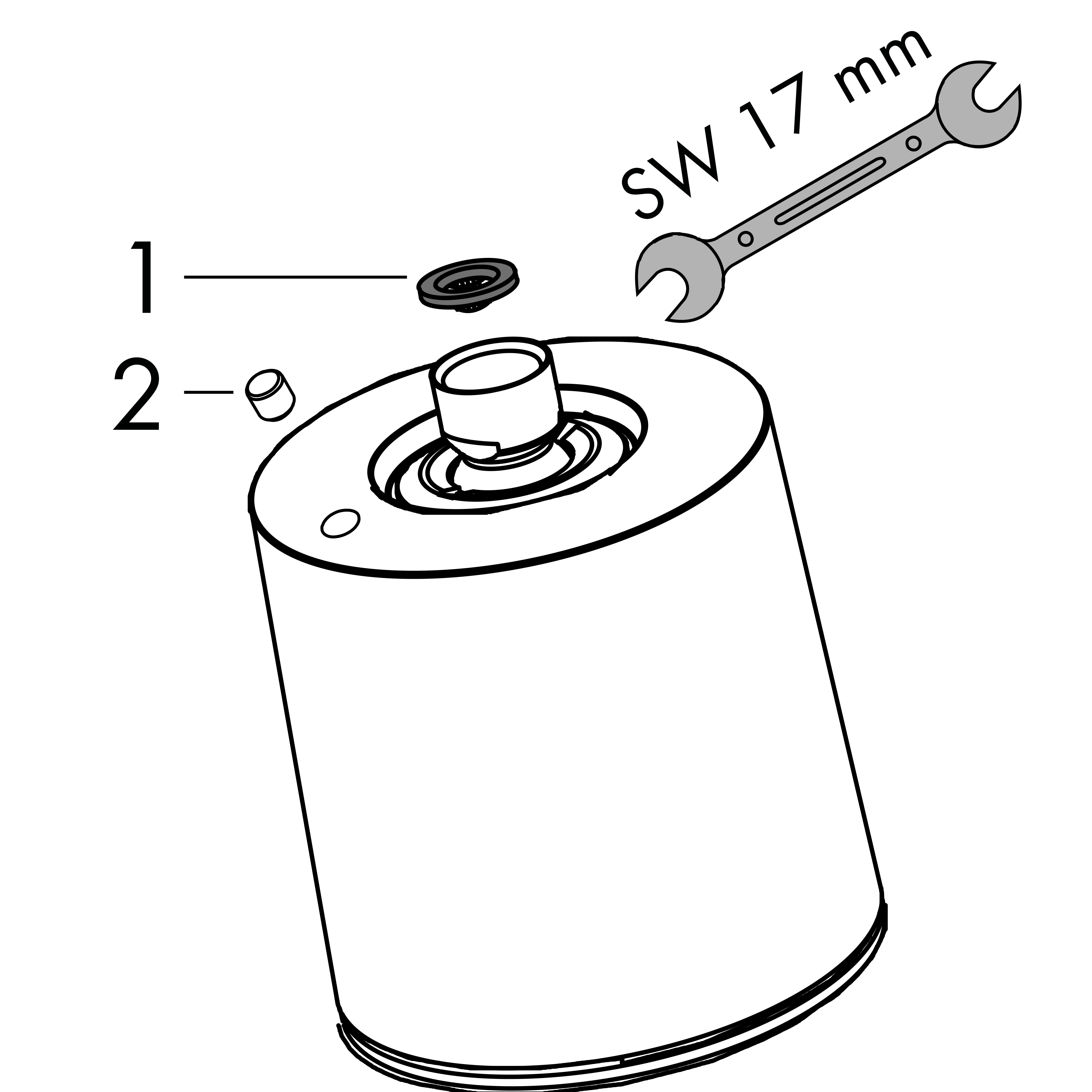 汉斯格雅 头顶花洒: 沛适飞 S, 单种出水模式, 货号 24131007