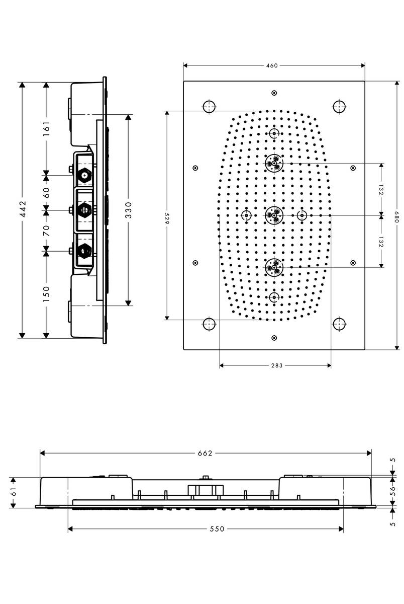 hansgrohe Overhead showers: Raindance Rainmaker, 3 spray modes, Item No ...
