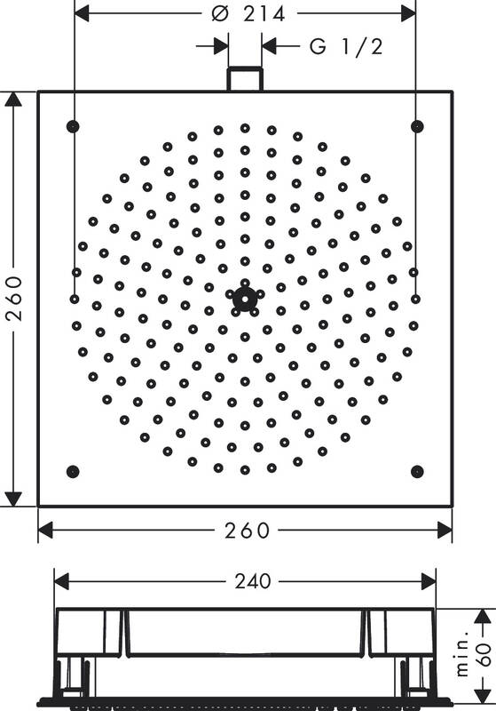 hansgrohe Kopfbrausen: Raindance, 1 Strahlart, Art.-Nr. 26472000 ...