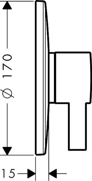 Ecostat Shower faucets: 1 function, chrome, Art. no. 04233000 ...