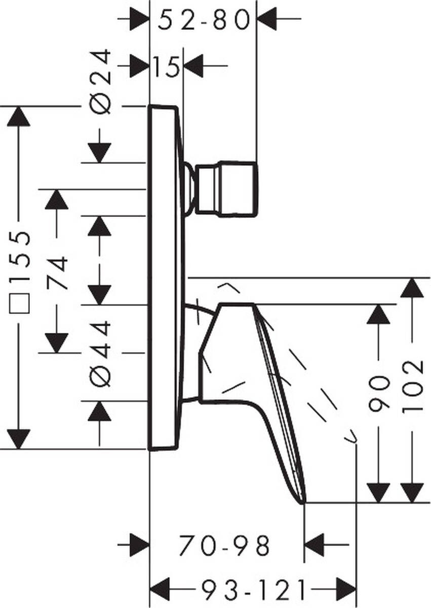 Logis Bath mixers: 2 functions, Chrome, Item No. 71405003 | hansgrohe ZA