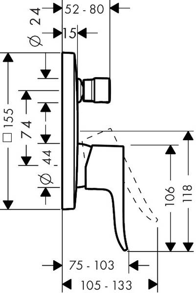 Metris Bath mixers: 2 functions, Chrome, Item No. 31451000 | hansgrohe IN