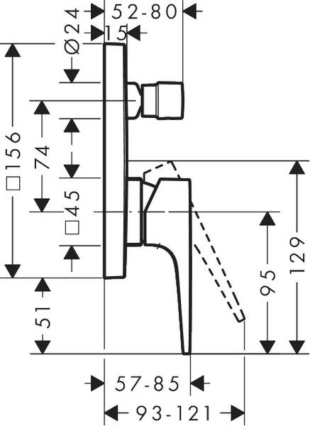 Metropol Bath mixers: 2 functions, Chrome, Item No. 32545000 | hansgrohe IN