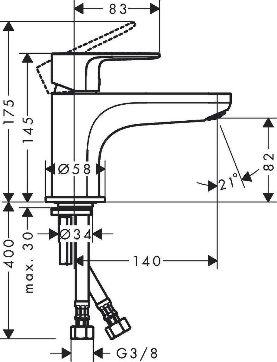 Rebris S Bath mixers: 1 function, Chrome, Item No. 72434000 | hansgrohe INT