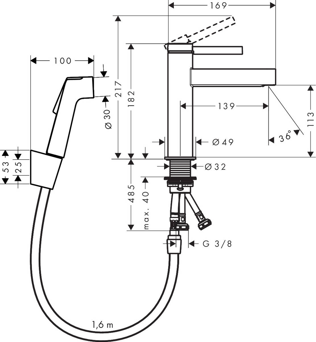 hansgrohe Miscelatori lavabo: Finoris, Miscelatore monocomando lavabo ...