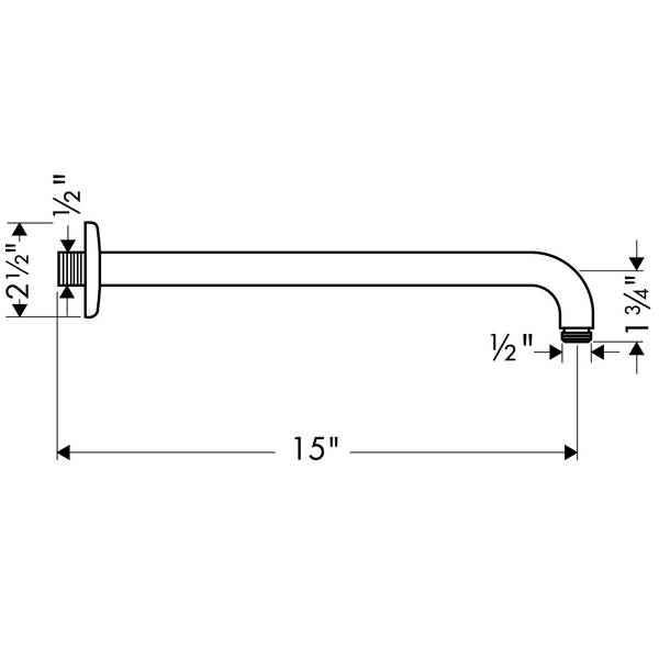 hansgrohe Showerarms: Art. no. 27413001