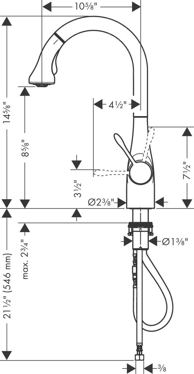 hansgrohe Kitchen faucets: Allegro E Gourmet, HighArc Kitchen Faucet, 2 ...