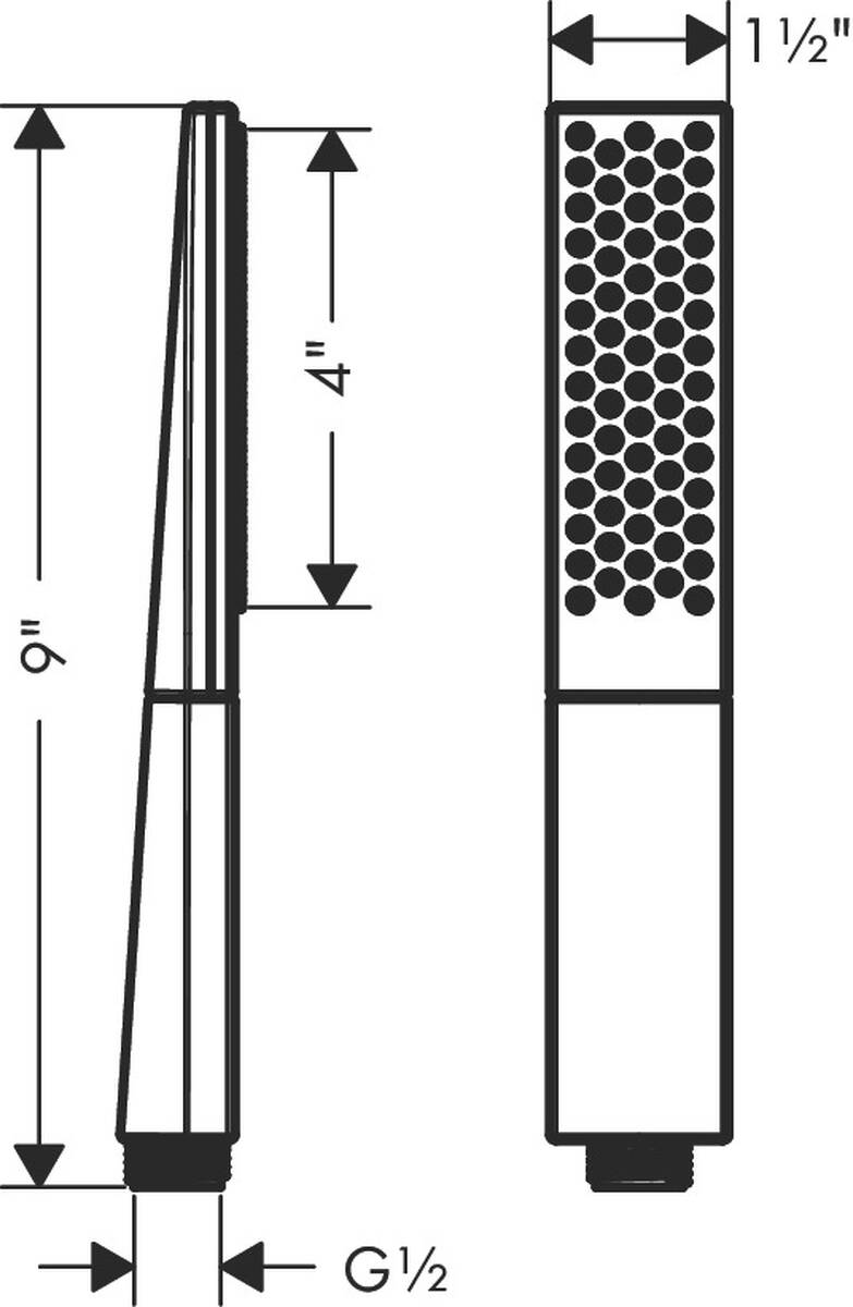 hansgrohe Handshowers: Rainfinity, 1 spray mode, Art. no. 26863001 ...