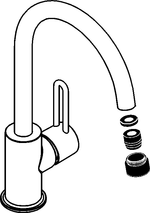 AXOR Spare parts: Aerator M18 x 1, Item No. 96911000