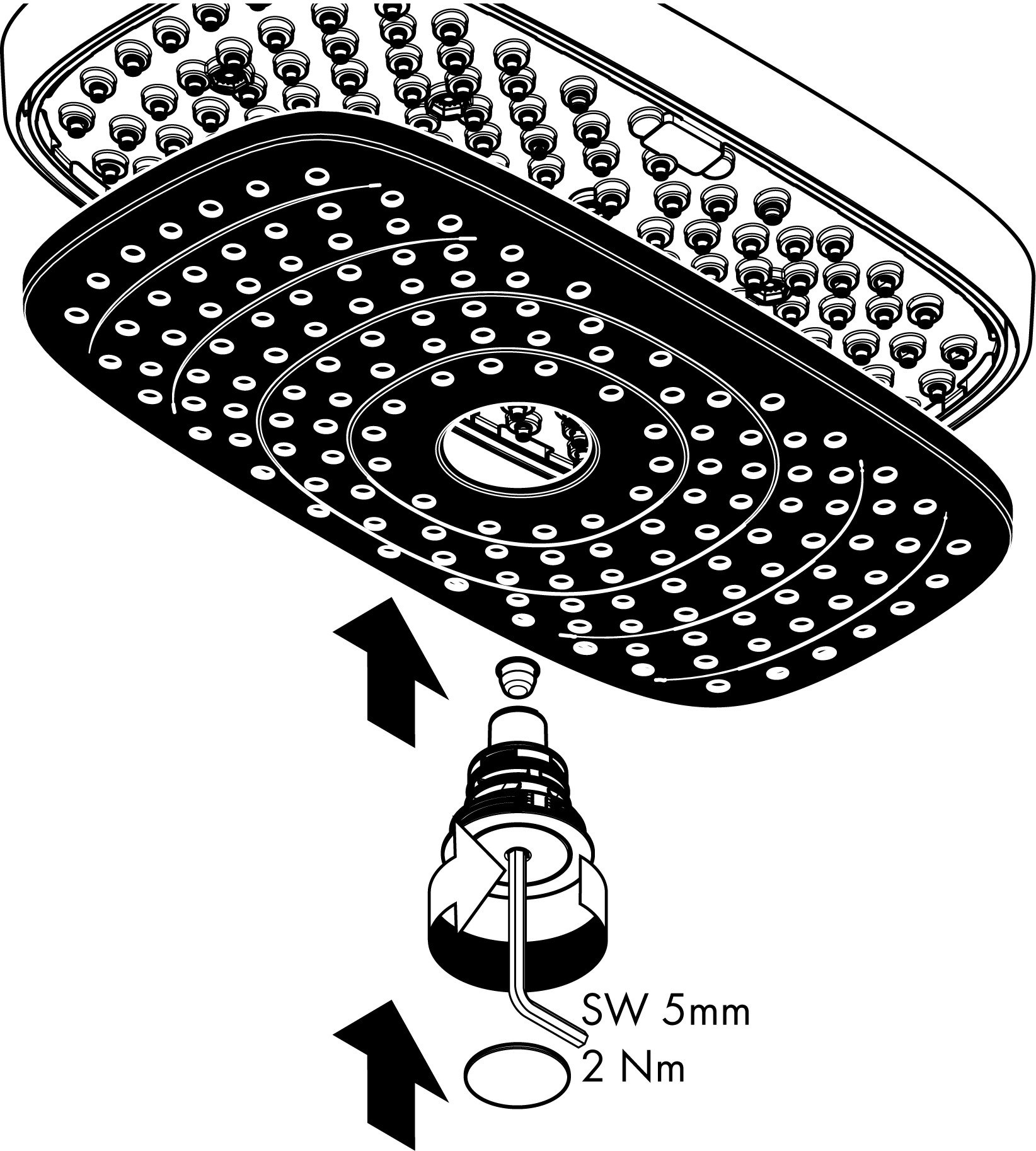 hansgrohe Ersatzteile: Strahlscheibe für Kopfbrause, Art.-Nr. 92126000