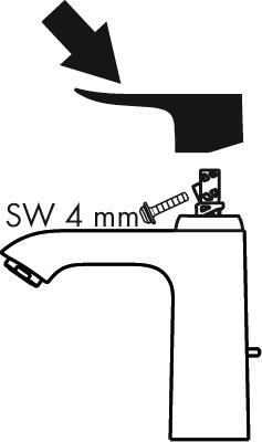 hansgrohe Spare parts: HG handle Metris basin mixer 110/260/, Item No ...