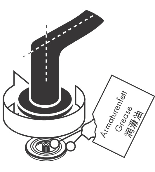 hansgrohe Ersatzteile: HG handle hot water Metris 3-hole, Art.-Nr. 95522000