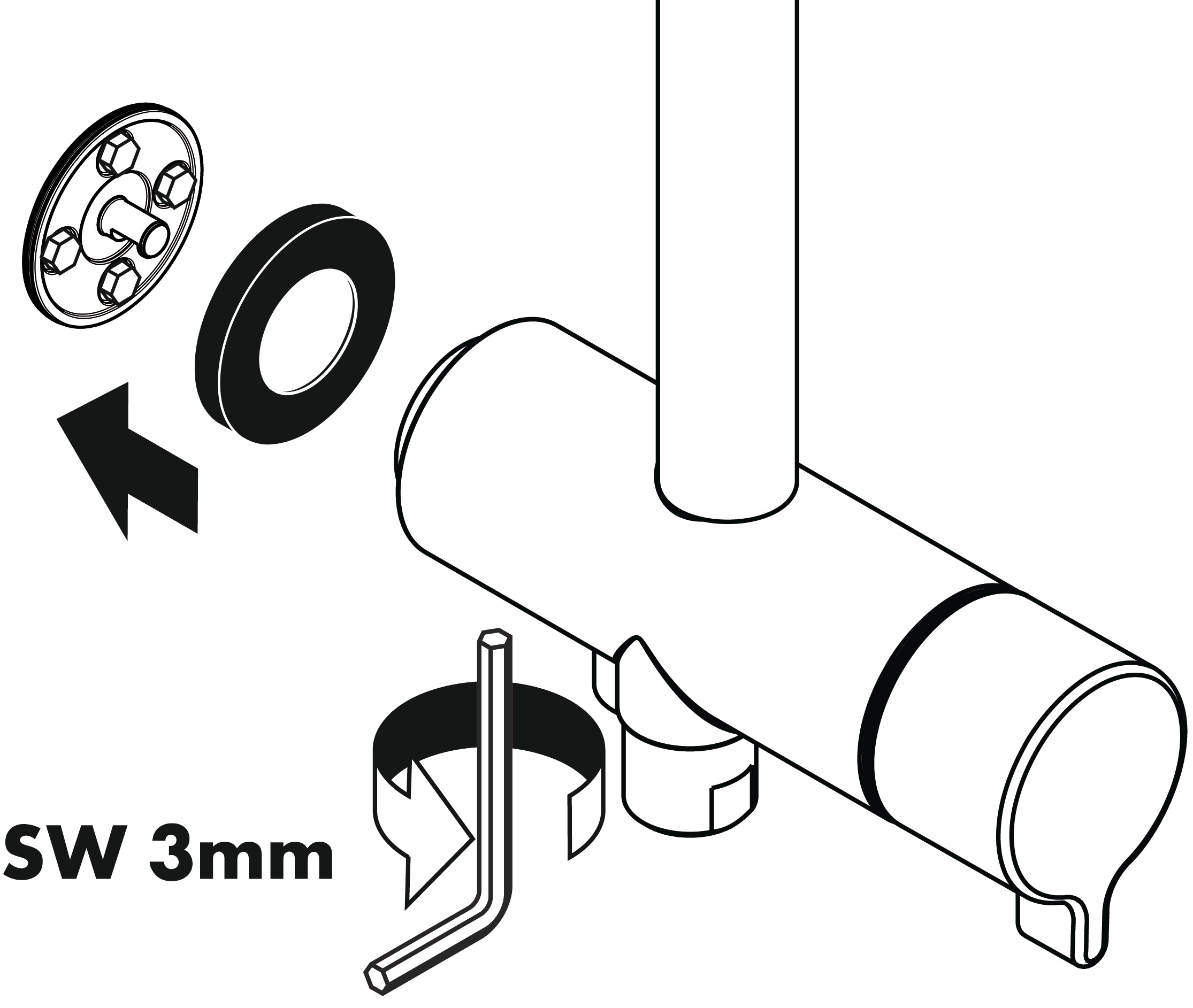 hansgrohe Spare parts: HG escutcheon Croma 100 Reno Inversa, Item No ...