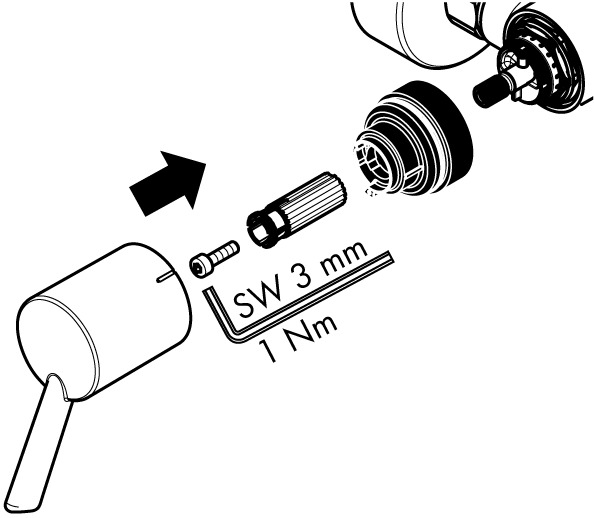 ハンスグローエ スペアパーツ: HG safety set for temperature control, 品番 95840000
