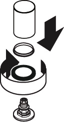 AXOR Ricambi: Escutcheon for handle, Cod.art. 97285990