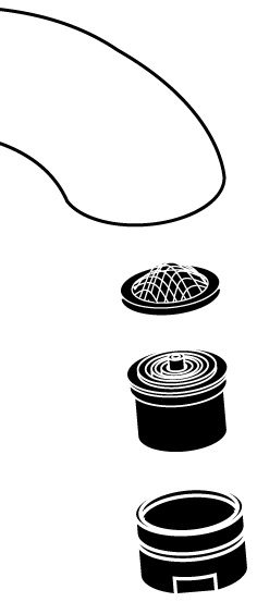 AXOR Spare parts: HG aerator AXOR Uno Piccolo bath mixer, Item No. 93588000