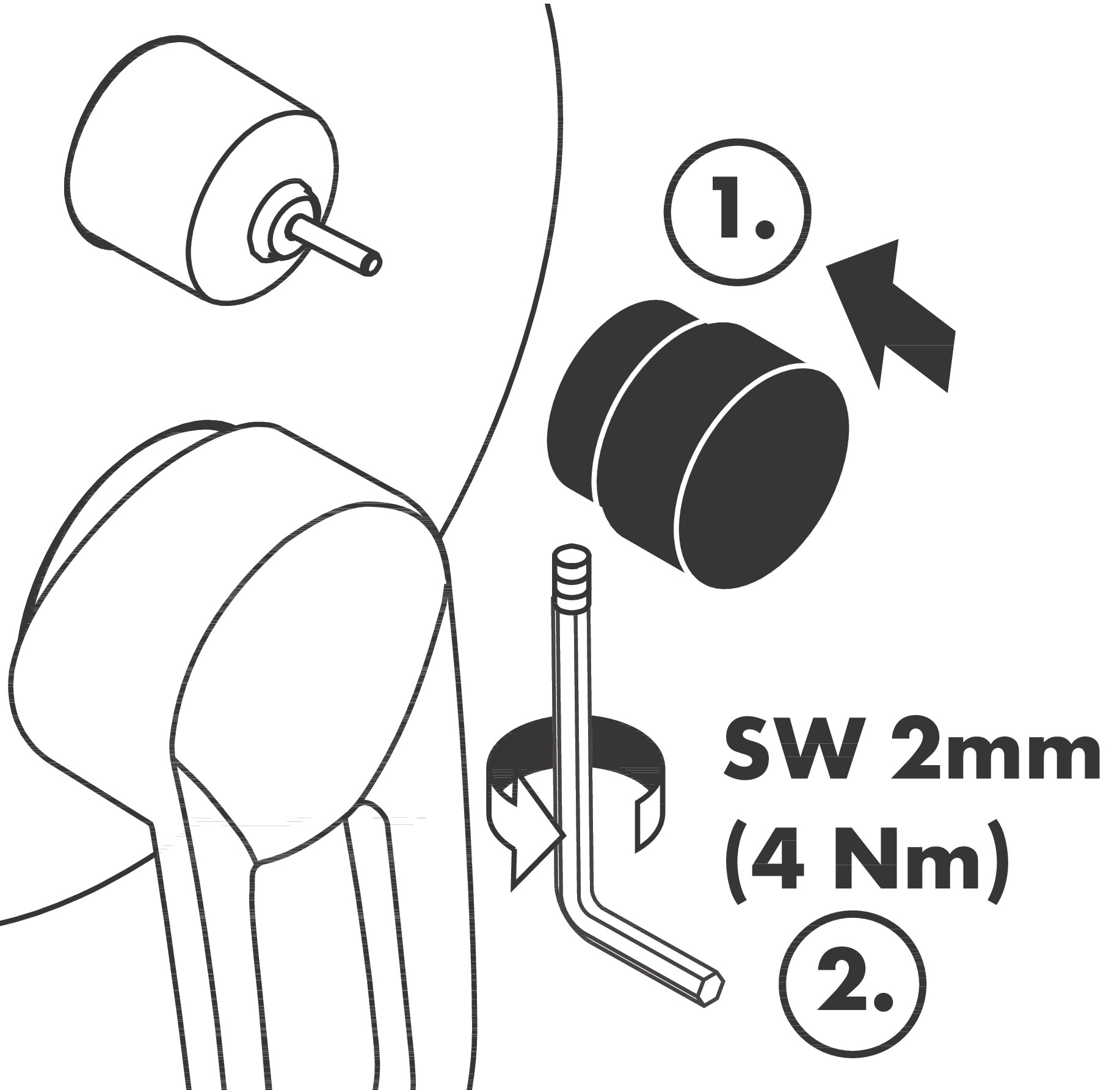 hansgrohe Ricambi: HG diverter knob chrome, Cod.art. 98795990