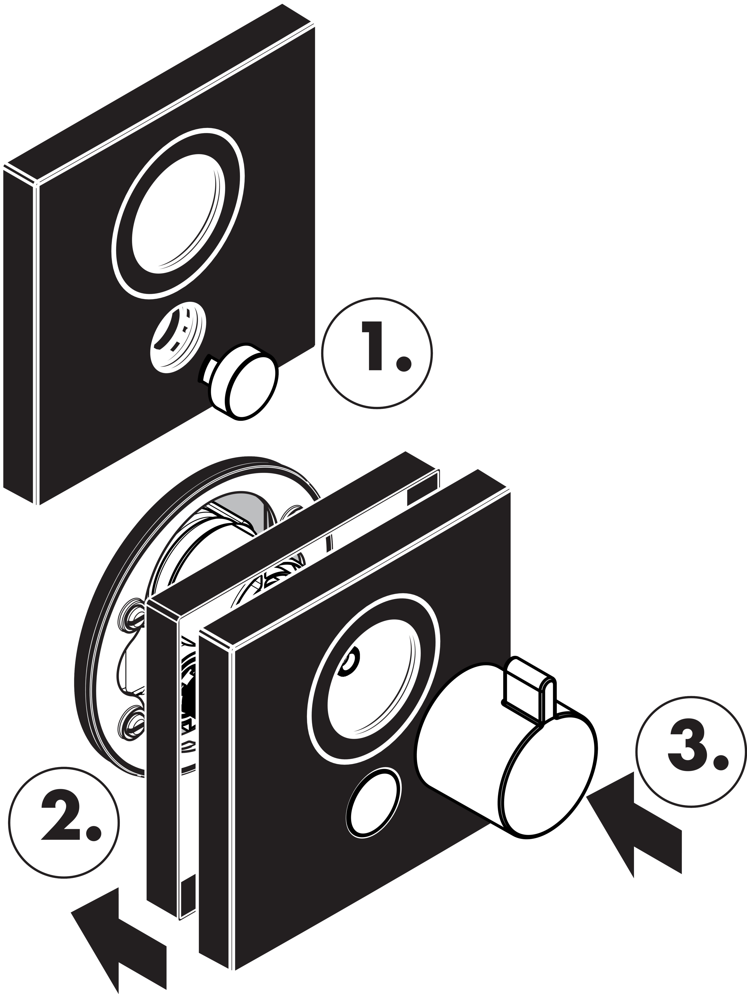 hansgrohe Spare parts: Escutcheon 155 / 155 mm, Item No. 92235000