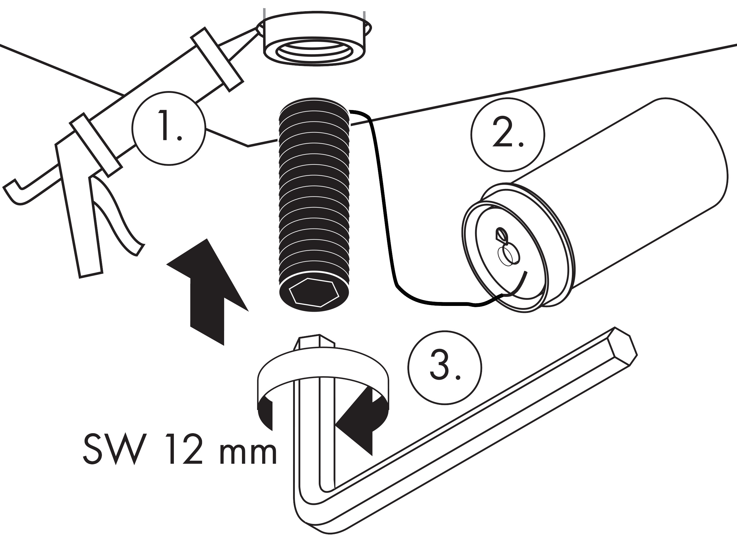 hansgrohe Spare parts: HG Connecting thread DN15 60mm, Item No. 95188000