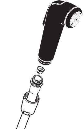 hansgrohe Spare parts: Bidette handshower, Item No. 92317000